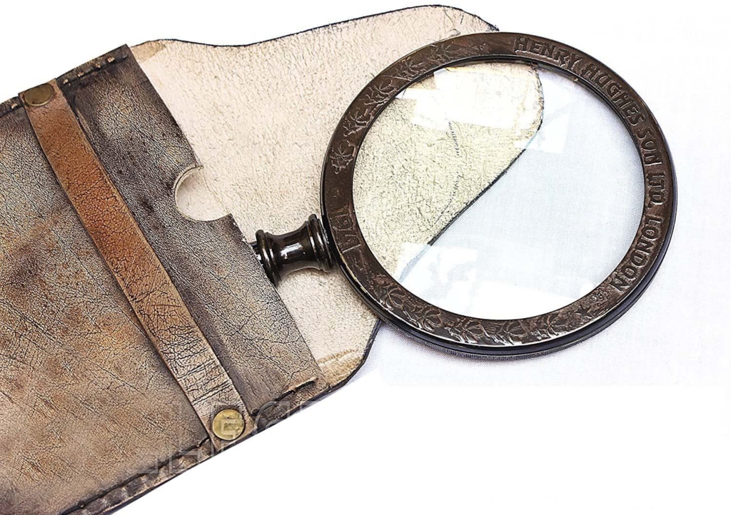 Vintage Henry London Brass Marine Handheld Magnifying Glass - Annafi