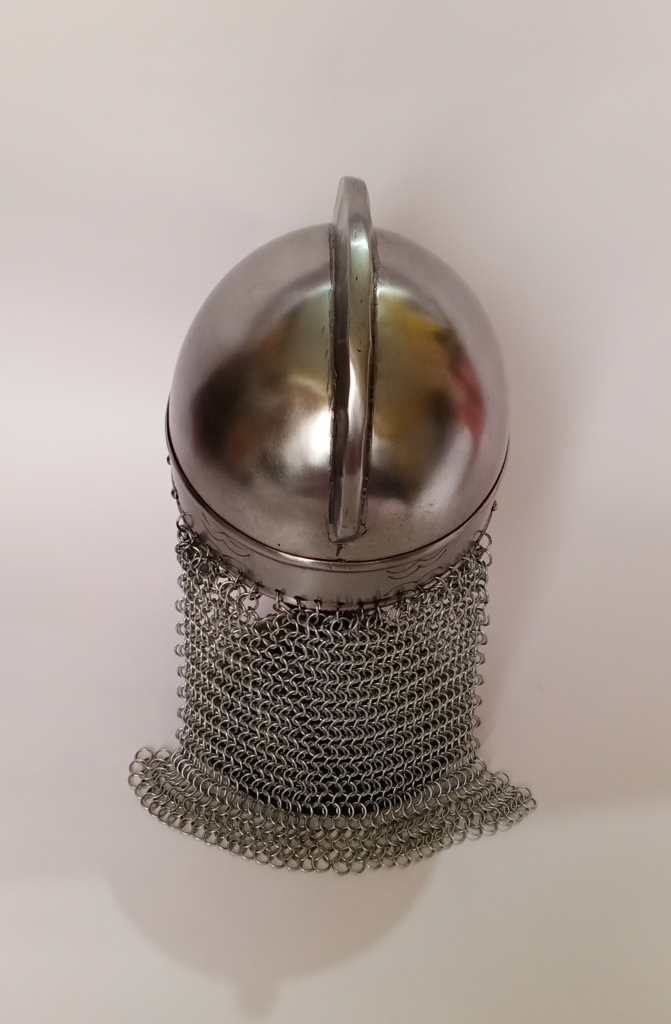 AnNafi Handcrafted Viking Wolf Armor Helmet Silver Finish | Medieval ...
